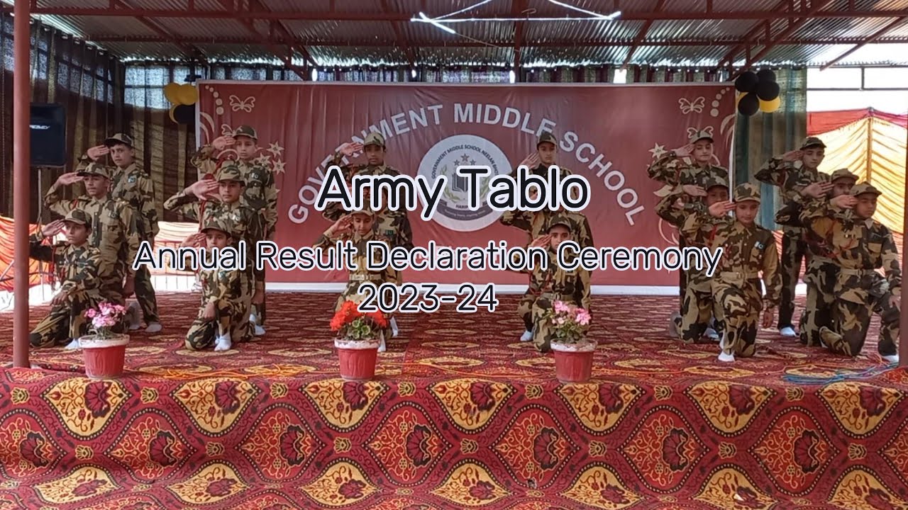 Army Tablo Performance | Annual Function 2024 | GMS Neelan Bhoto - YouTube