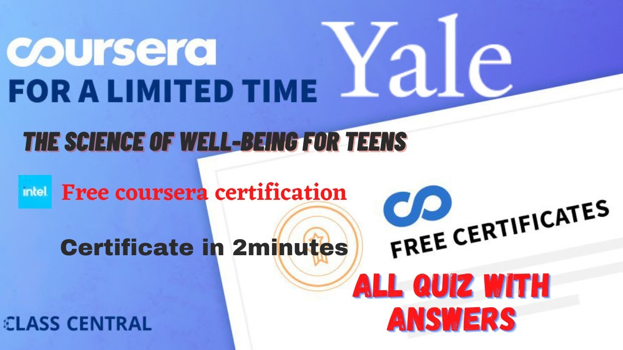 The Science of Well Being for Teens,(week1-6) All Quiz Answers.# ...