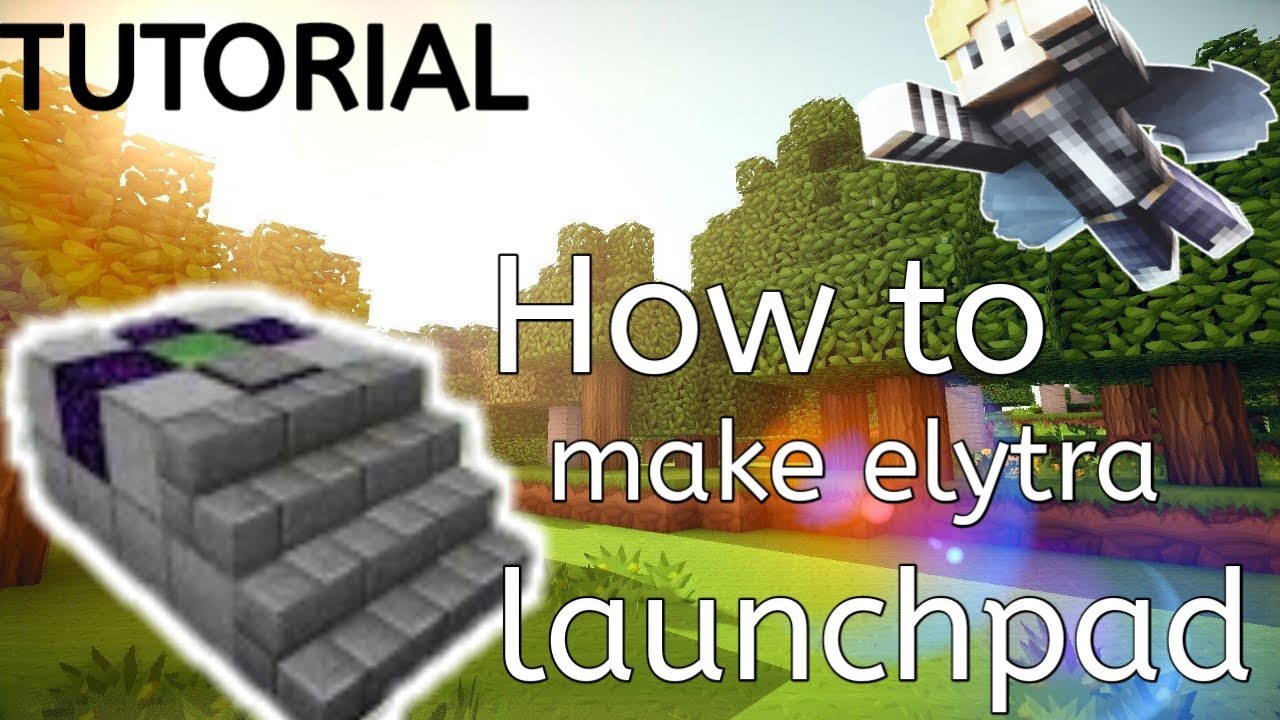 How to make elytra launch pad? - YouTube