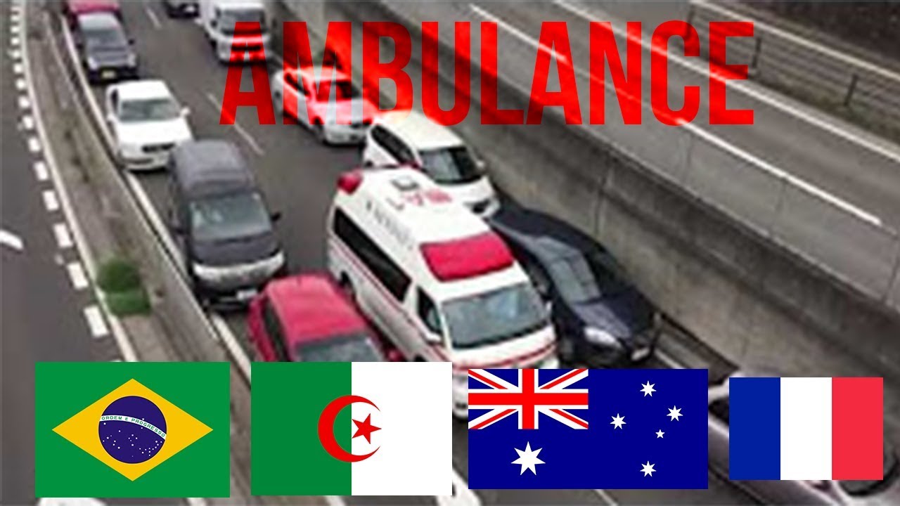 How people from diffrent countries react to ambulance• 4K - YouTube