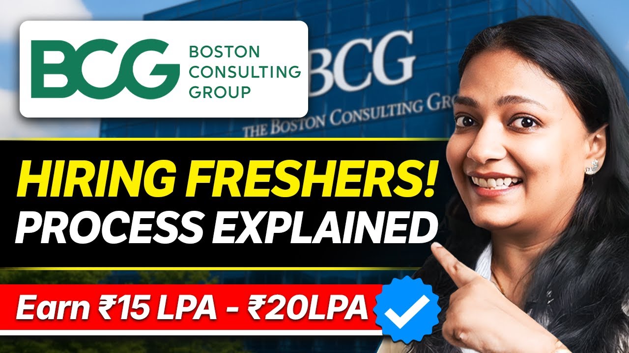 BCG HIRING Process For FRESHERS | Full Details - YouTube