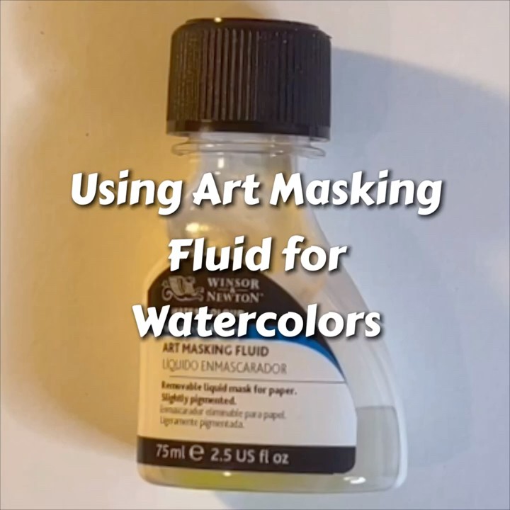 Using Masking liquid with Watercolors - YouTube