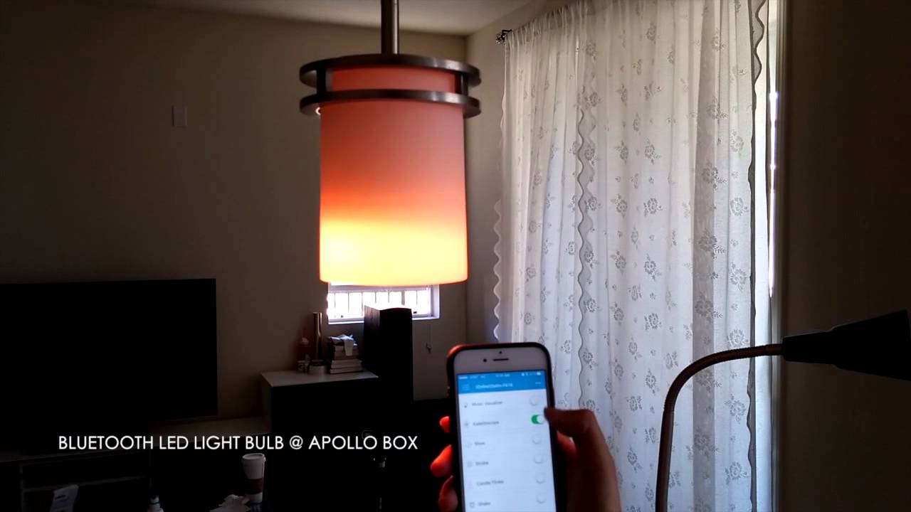 Bluetooth Color LED Light Bulb @ Apollo Box - YouTube