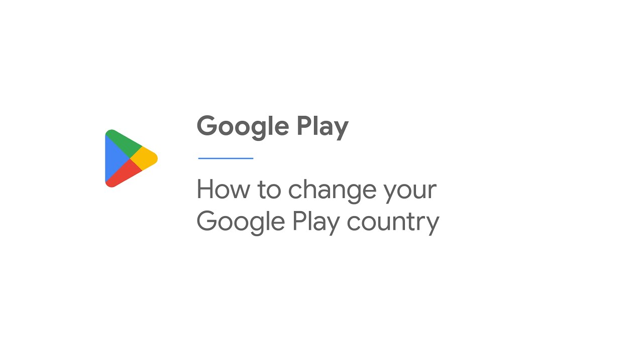 How to change your Google Play country - YouTube