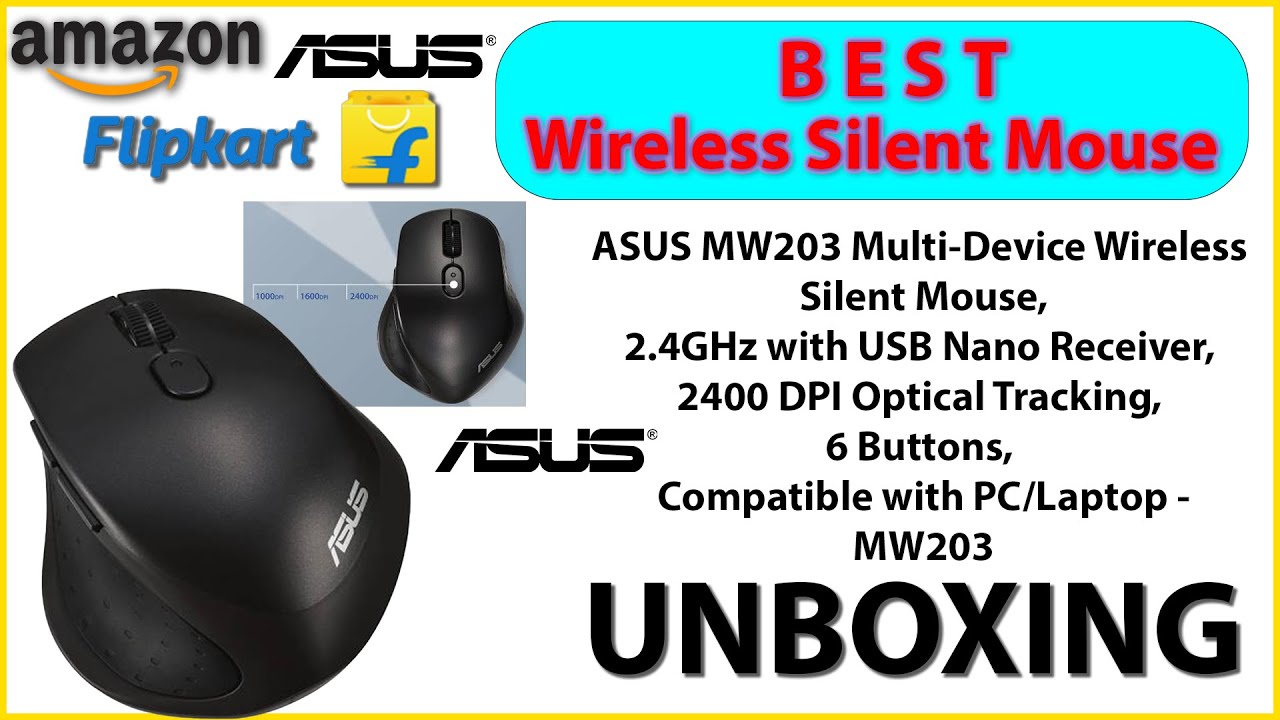 Best Wireless Mouse Under 1500/- | ASUS MW203 Multi-Device Wireless ...