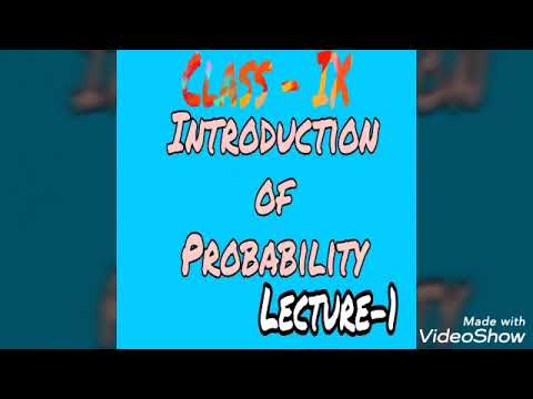 Introduction of Probability Class-9th Chapter-15 - YouTube