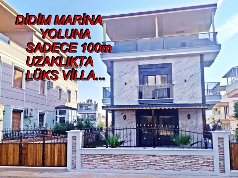 DİDİM MARİNA YOLUNA ÇOK YAKIN SATILIK ARAÇ OTOPARKLI LÜKS VİLLA// EV TURU// ALTINKUM