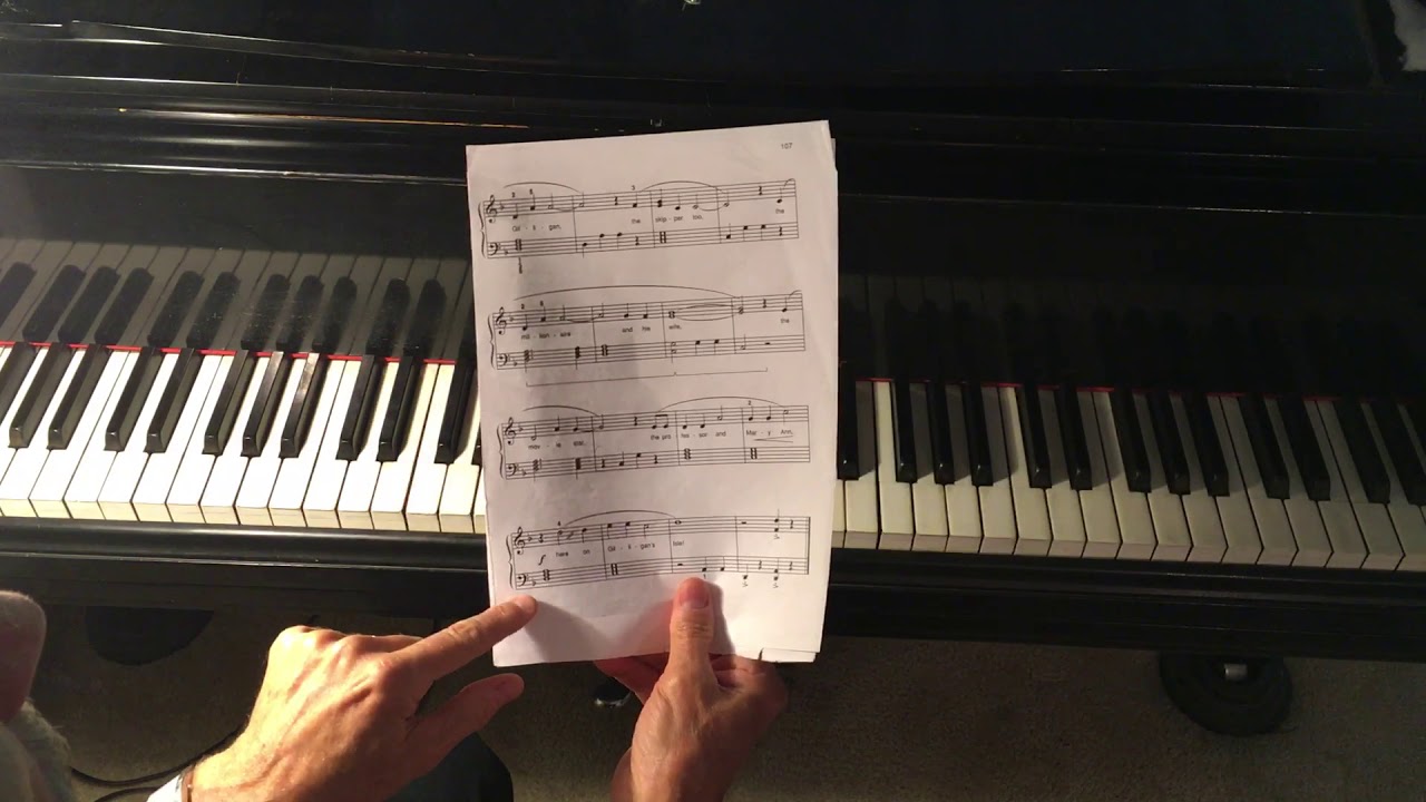 The Ballad of Gilligan’s Isle; Alfred Adult Piano Course Book 1 - YouTube