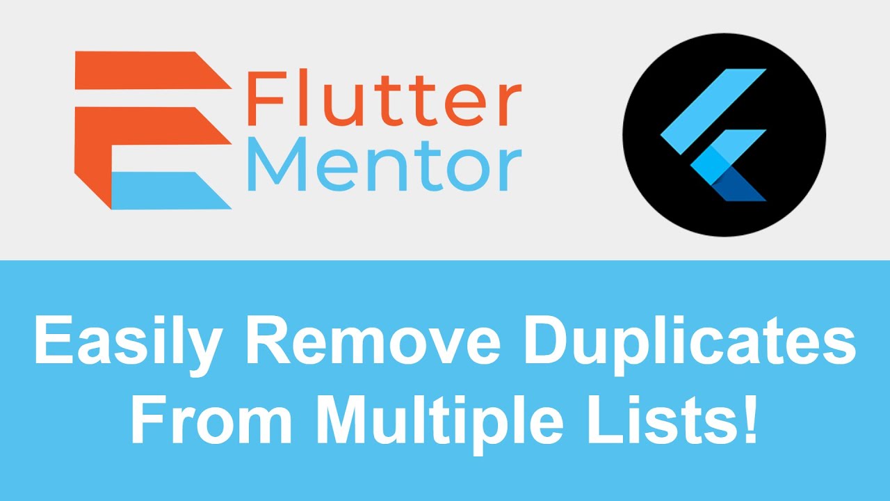 Flutter Dart How To Remove Duplicates From Lists YouTube Flutter Dart How To Remove Duplicates From Lists YouTube
