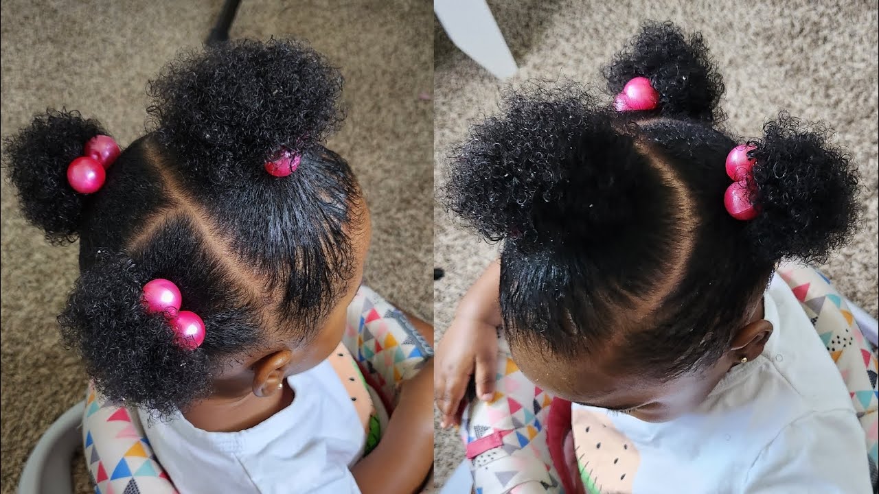 QUICK AND EASY HAIRSTYLE FOR BABIES 🥰 |HAIR TUTORIAL| - YouTube