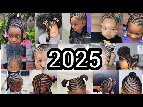 💯 2025 Cute & Adorable kids Hairstyles | Cornrow Braids Hairstyles for Little Girls | #hairstyles
