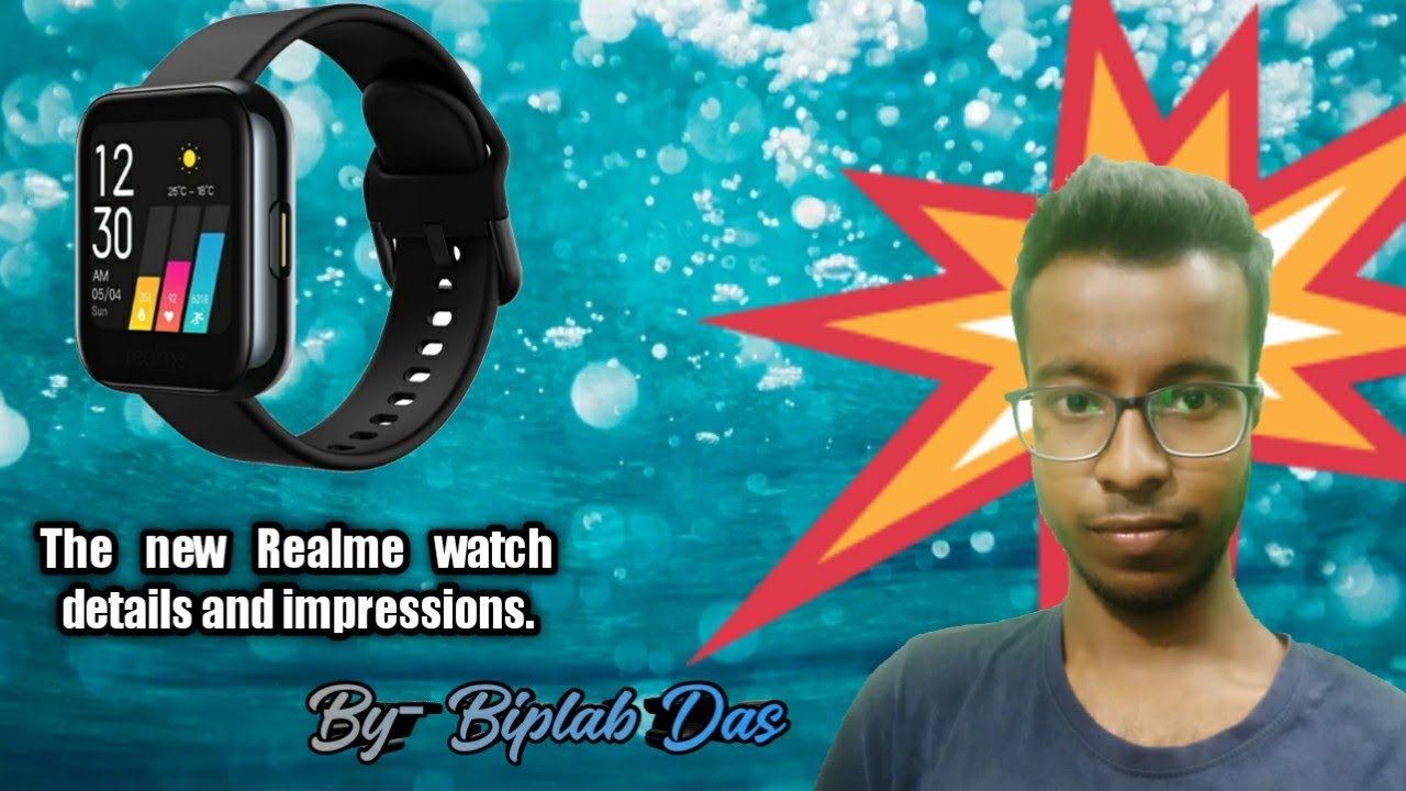 Realme smartwatch introduction and details - YouTube
