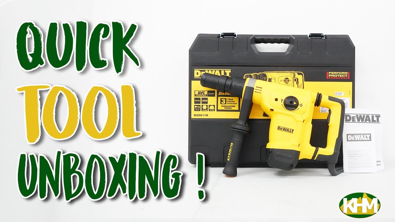 Quick Unboxing Dewalt D25811K 17mm HEX Chipping Gun Demolition Hammer ...