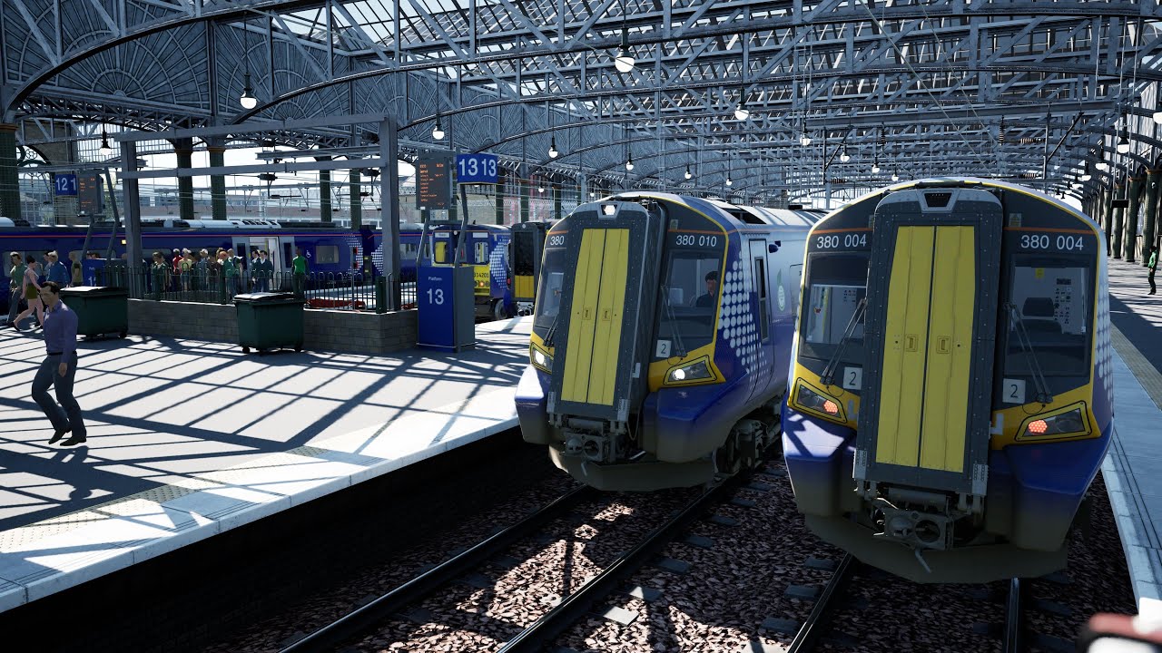 Train Sim World 4 - Class 380 - Going long - Newton to Glasgow Central ...
