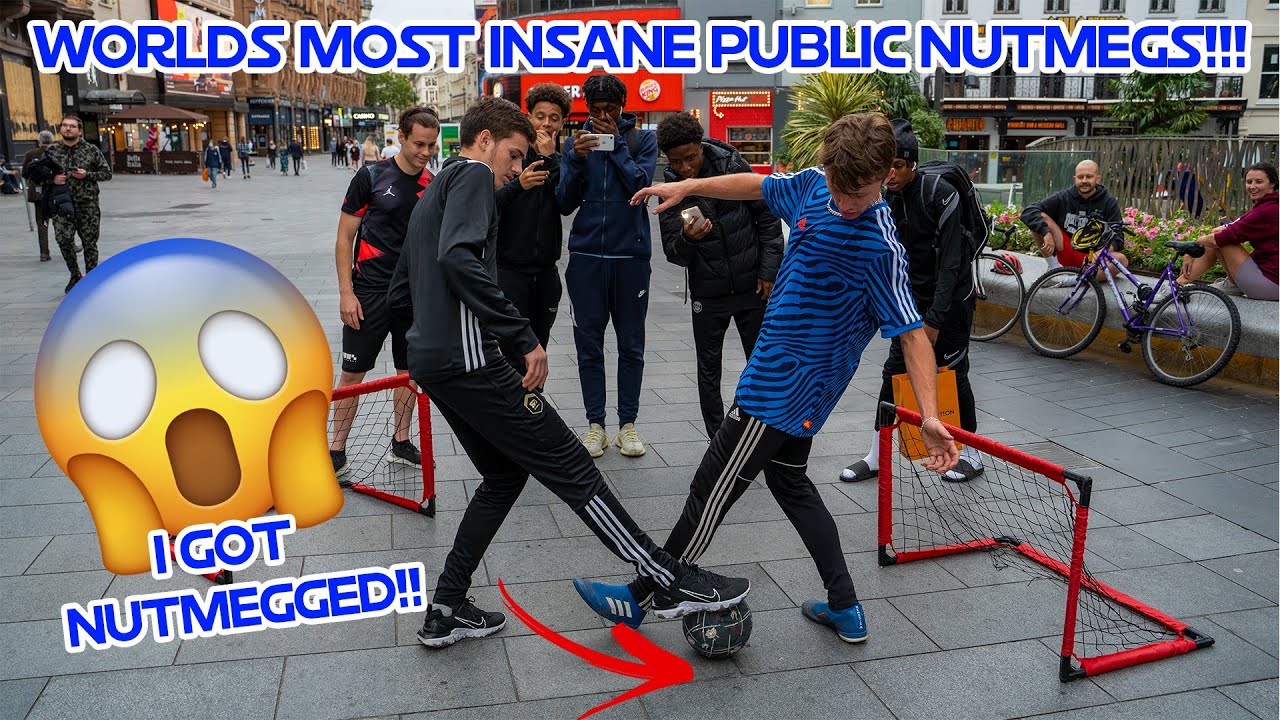 CRAZY Public Nutmegs In London!! 125+ PANNAS!! - YouTube