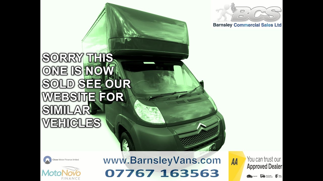 2013 13 CITROEN RELAY 2.2HDI L3 LUTON BOX VAN WITH TAIL LIFT BARNSLEY ...