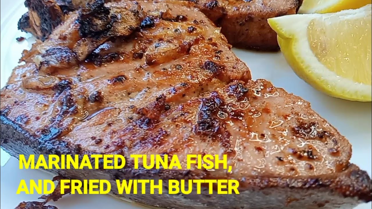 MARINATED TUNA FISH, FRIED WITH BUTTER, STIR FRY VEGETABLE, AND ROASTED ...