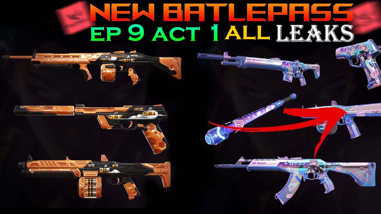 Valorant Episode 9 Act 1 Battlepass All Leaks | Valorant New Battlepass ...