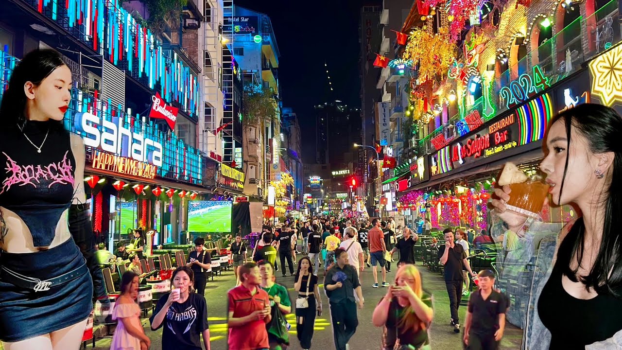 Vietnam nightlife🇻🇳 / Bui Vien Walking Street , Ho Chi Minh City ...
