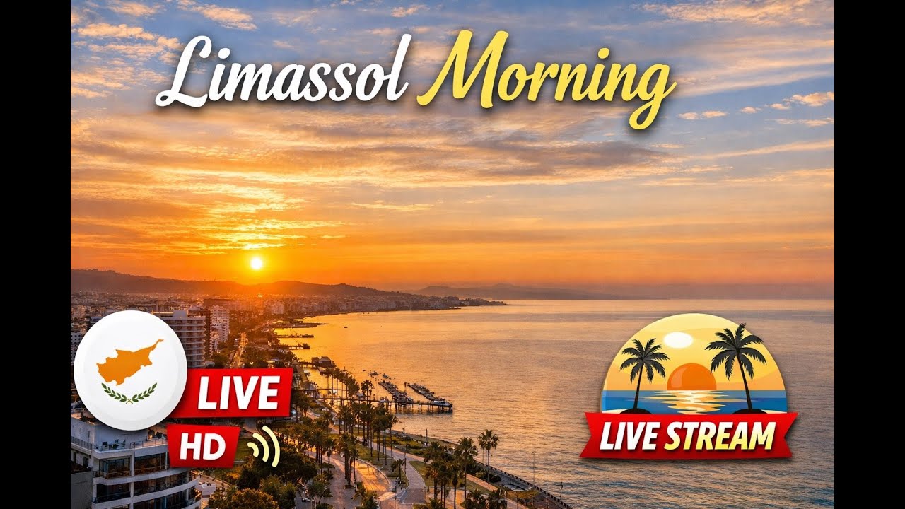 Limassol Morning | Live City View, Relaxing Cyprus - YouTube
