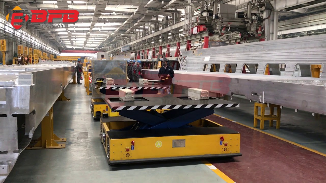 High Automation Smart Running AGV Transfer Cart/1 Ton Remote Control ...