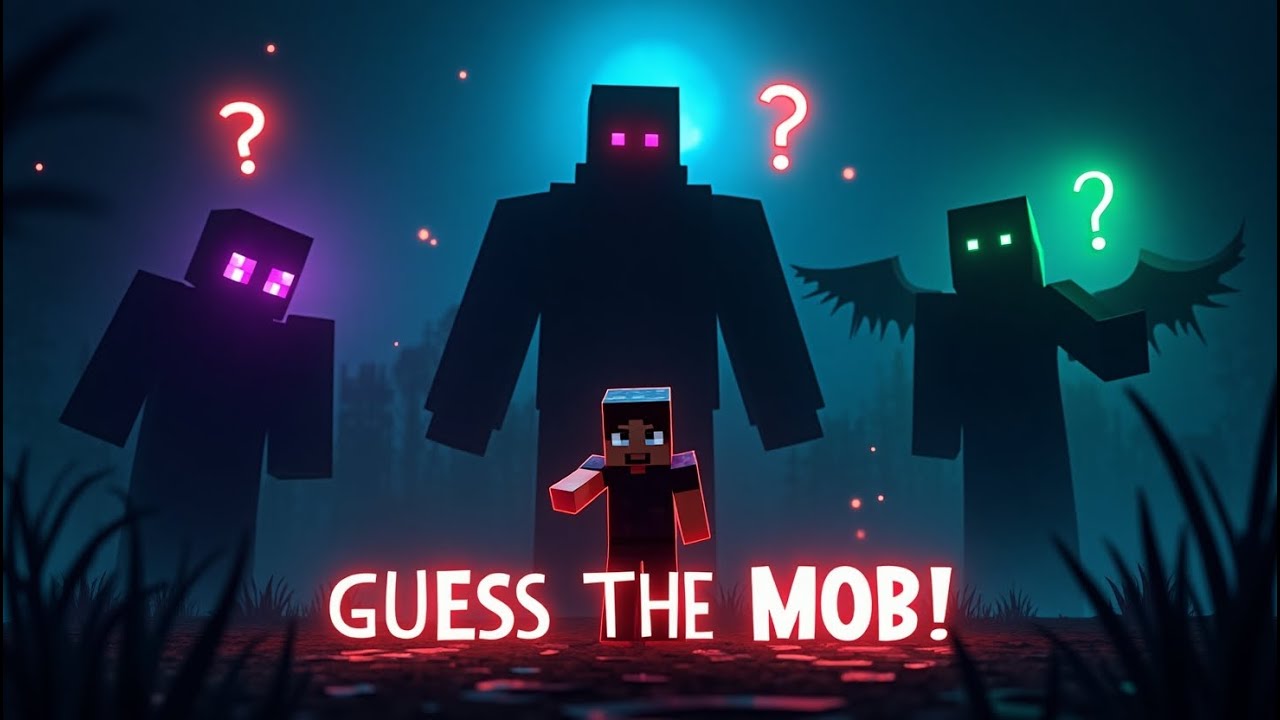 Guess the Mob! 🧩 Can You Identify These Mysterious Minecraft Creatures ...