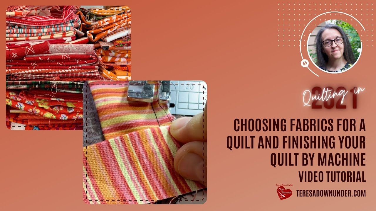 Choosing fabric and machine binding video tutorial - YouTube