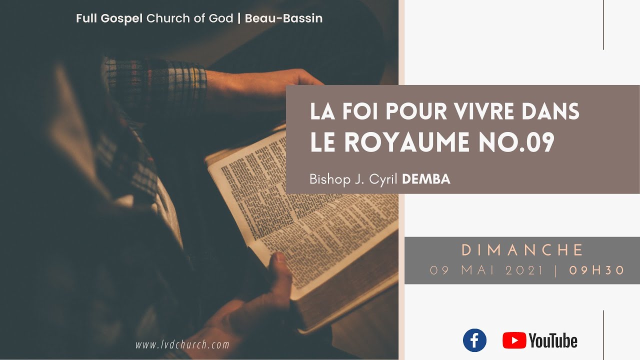 La Foi pour vivre dans le Royaume No.09 | Bishop J. Cyril DEMBA ...