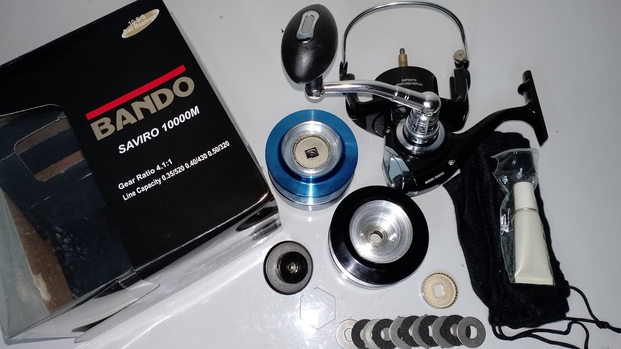 REEL BADAKKK.. 🔥👍🏻 MANTAP UNTUK ROCKFISHING "BANDO SAVIRO 10000" #reel ...