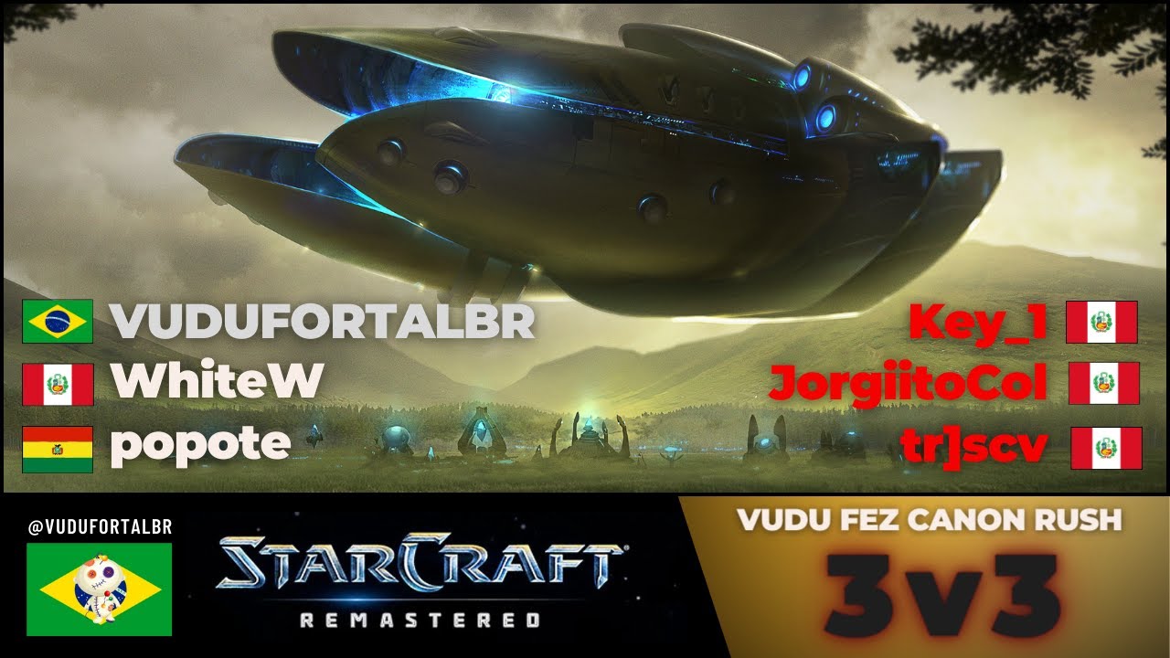 2023_11_01 | 3v3 STARCRAFT REMASTERED ( VUDU + WhiteW + popote ) VS ...