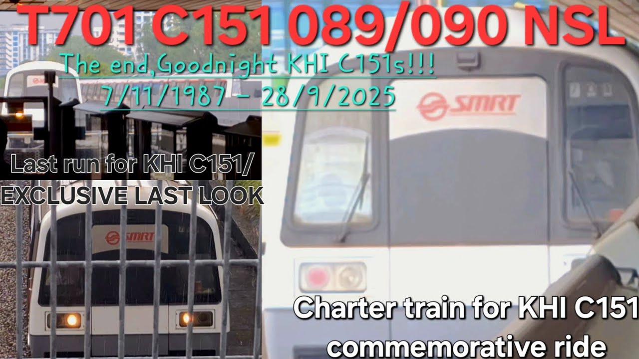 [SMRT](KHI Commemorative ride/Charter train) C151 089/090 NSL from AMK ...
