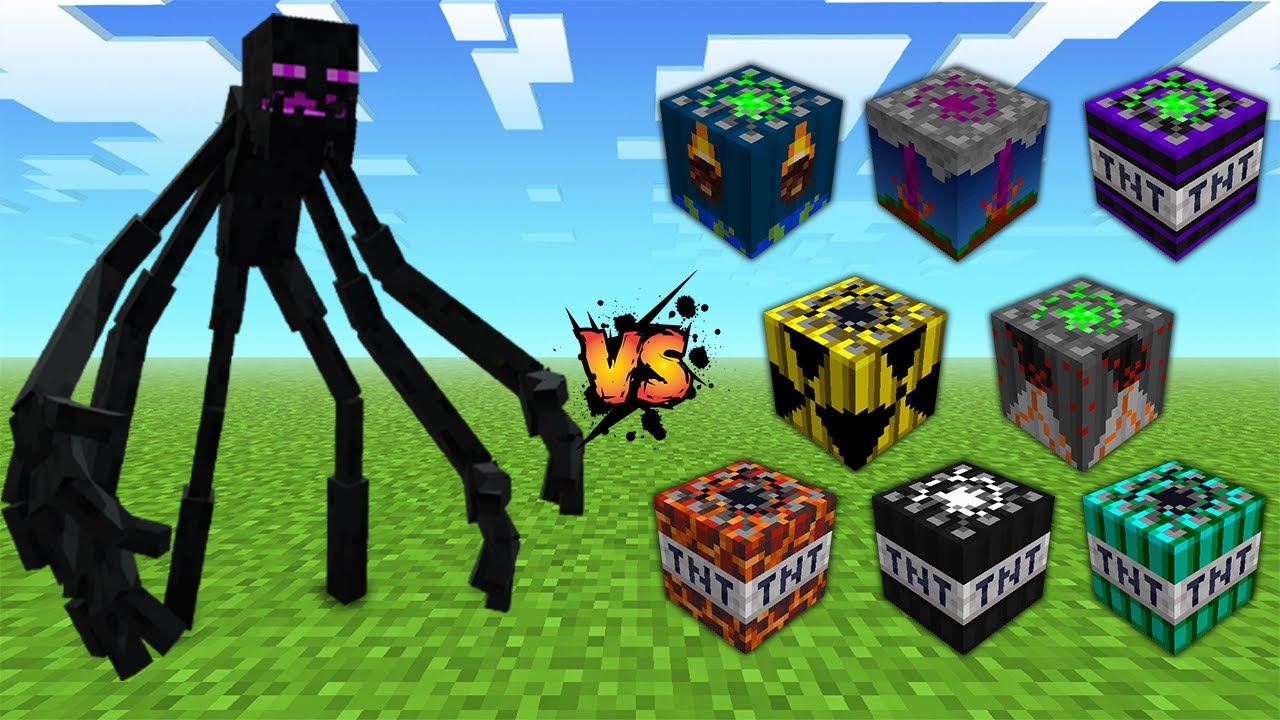 Mutant Enderman VS TNT - YouTube