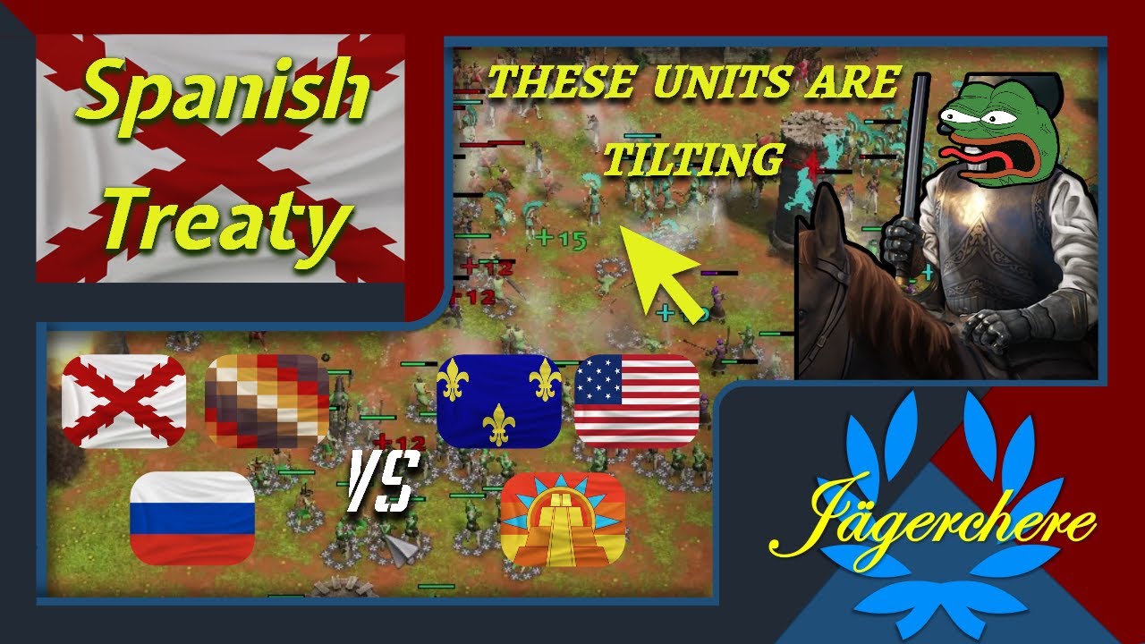 Never Ending GAME?! | 3v3 Treaty with Spanish | AOE III: DE - YouTube