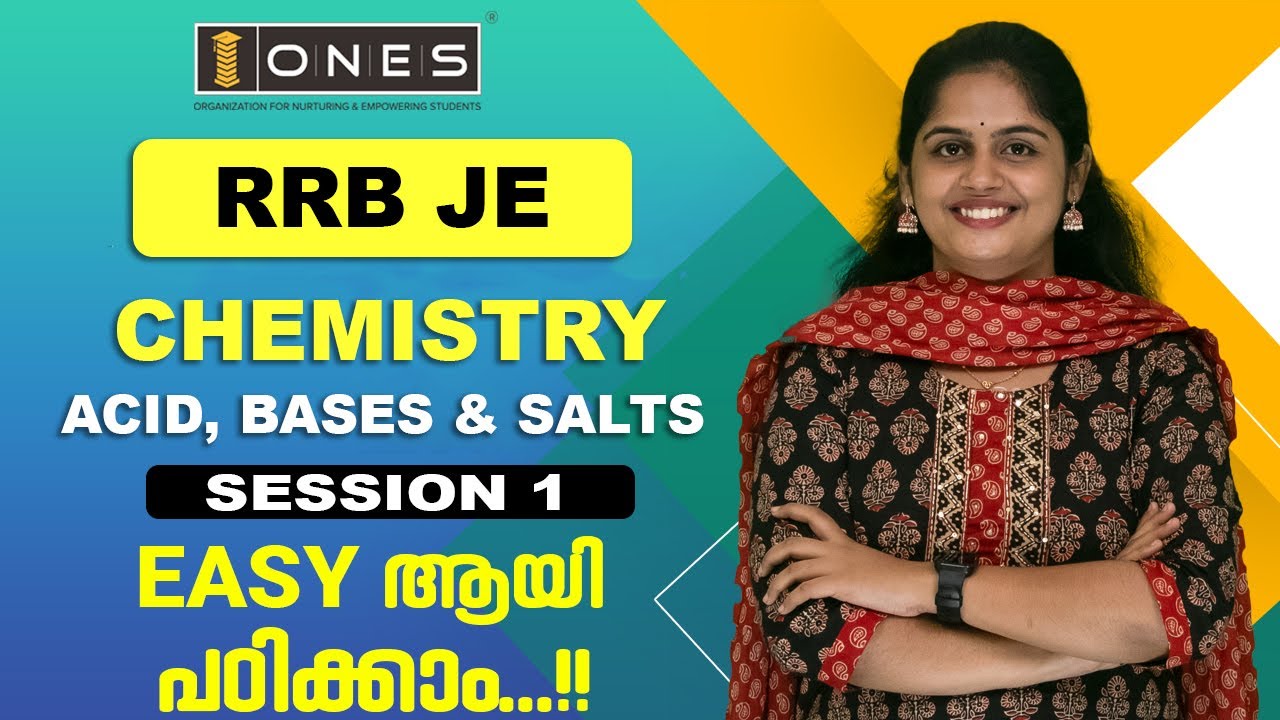 RRB JE | CHEMISTRY | ACID, BASES & SALTS | SESSION 1 - YouTube