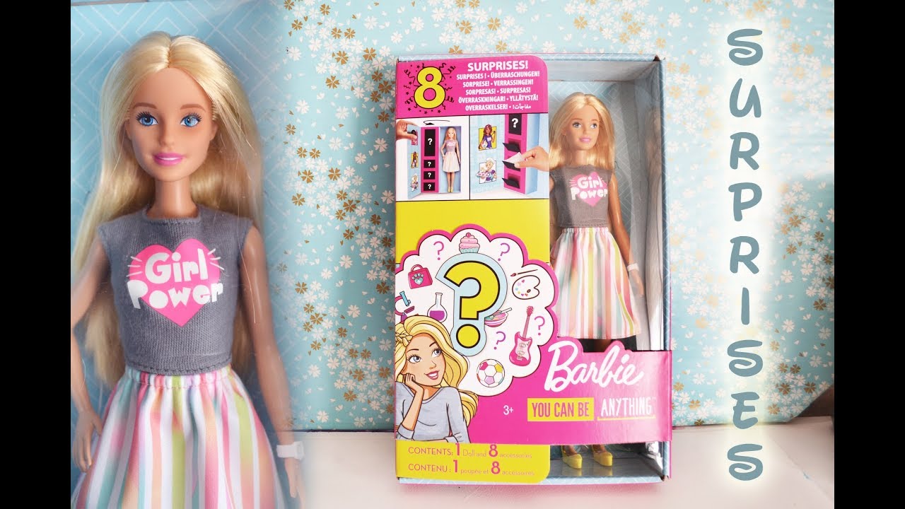 New Barbie 8 Surprises You Can Be Anything doll review (FR & En Sub ...