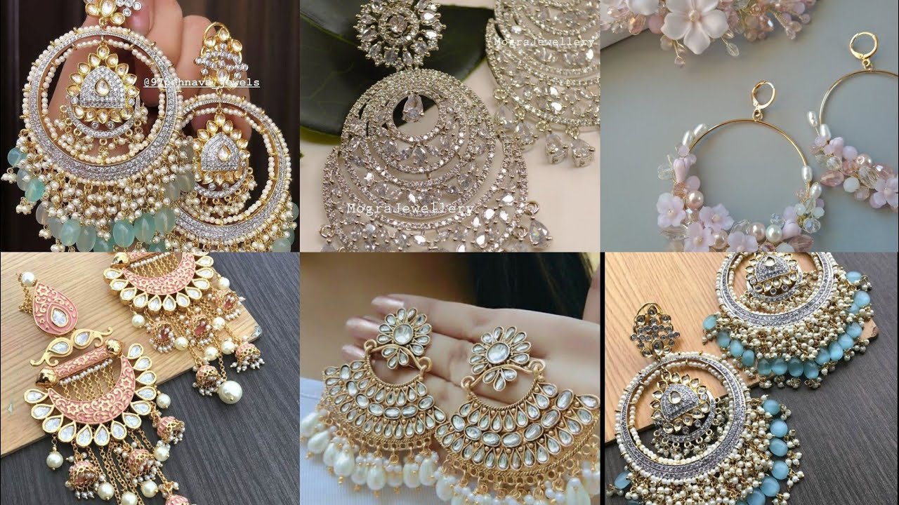 Latest heavy earrings design | gold heavy earrings | beautiful heavy ...