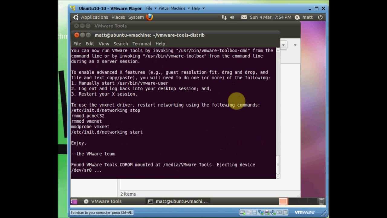Installing VMware tools in Ubuntu - YouTube