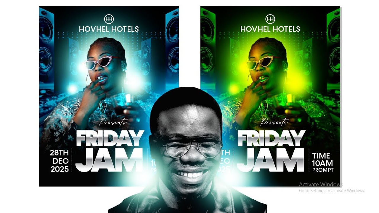 Friday Jamz Design - How to Design Jamz Flyer - YouTube