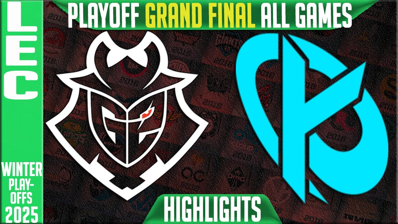 G2 vs KC Highlights ALL GAMES | GRAND FINAL LEC Playoffs Winter 2025 ...