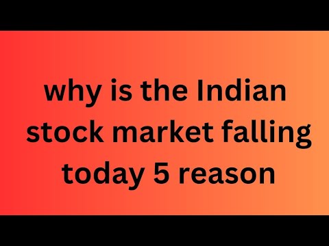 why is the Indian stock market falling today 5 reason - YouTube