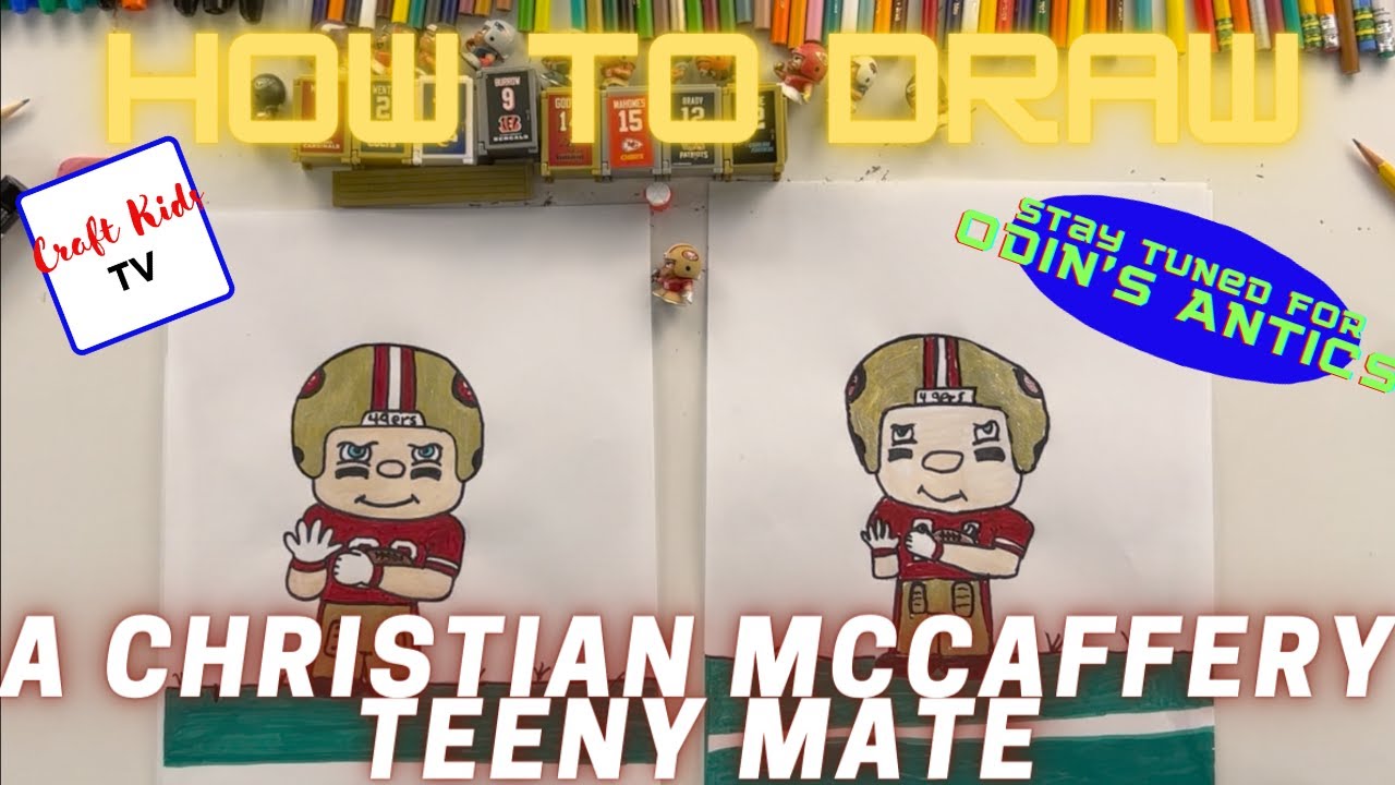 How To Draw a Christian McCaffrey Teeny Mate #craftkidstv #art # ...