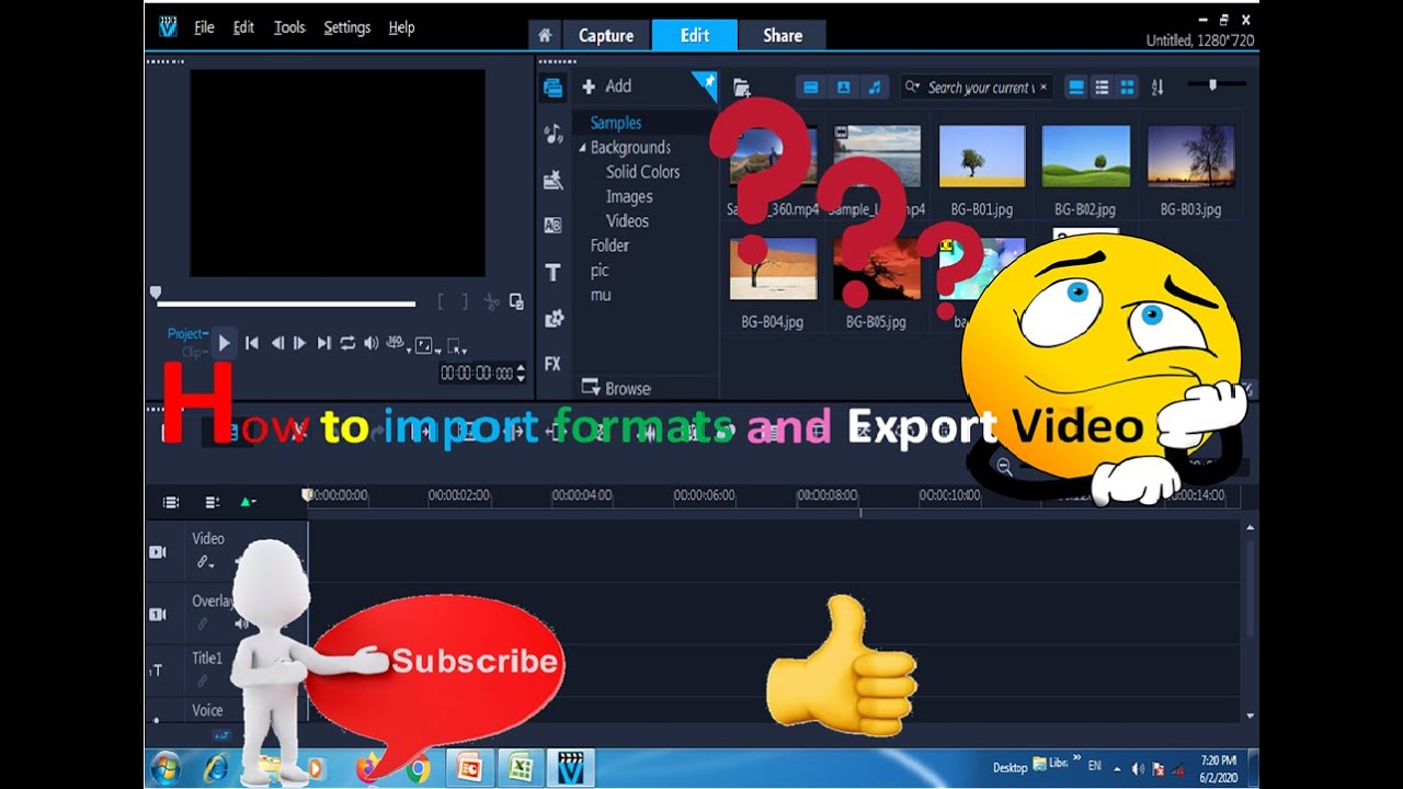 How to Import & Export Formats | Video or photo | corel videostudio ...