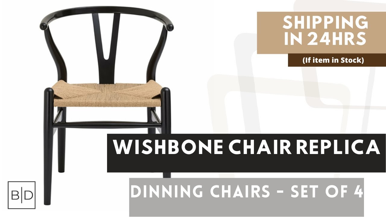 The Black Wishbone Dining Chair Will Elevate Your Design - YouTube