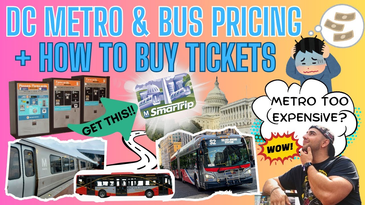 Washington DC Metro Pricing & Bus Ticket Purchase Options Guide - YouTube
