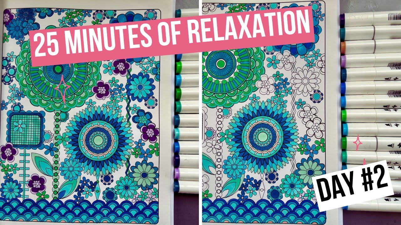 25 Minutes of Relaxation Color Art Therapy - YouTube