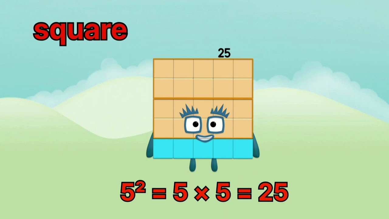 Meet the numberblocks square 1 to 10 identical multiplication |# ...