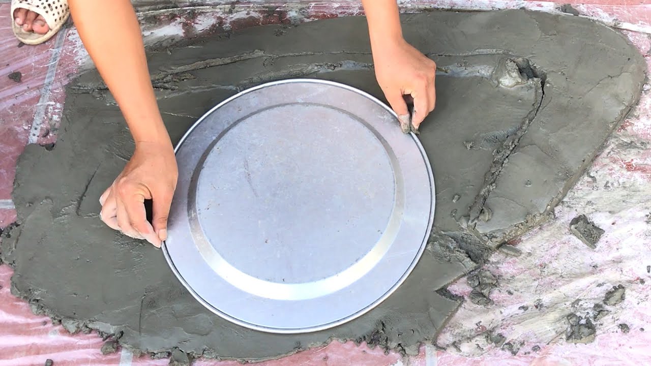Nike Table - Instructions to make a cement coffee table are simple but ...