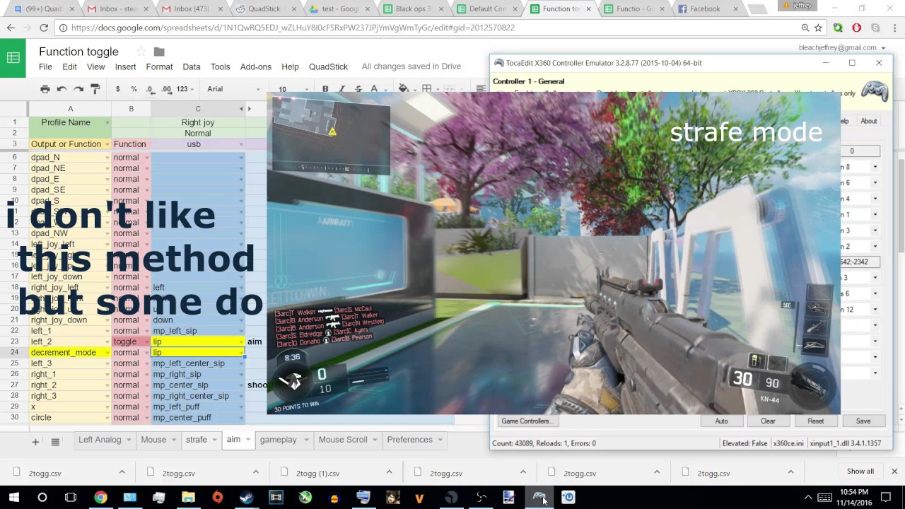 Quadstick Toggle Function #2 - YouTube