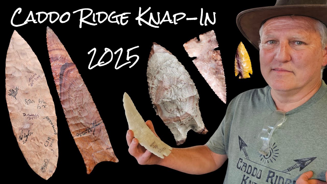 Caddo Ridge Knap-In 2025 #flintknapping - YouTube