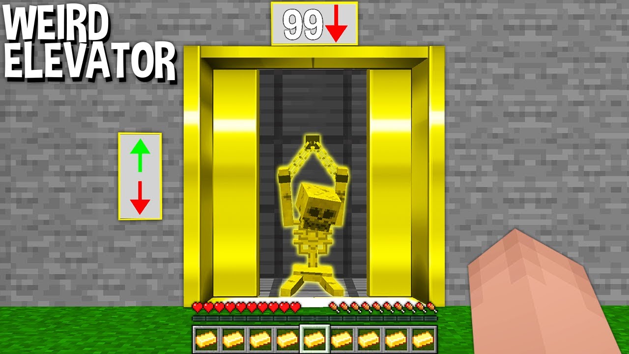 Where will it take me this WEIRD ELEVATOR in Minecraft ! SECRET DESCENT ...